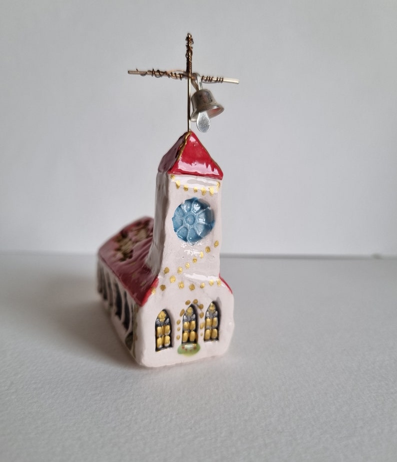 Handmade Ceramic Tiny Church: Rustic Miniature Chapel - Etsy