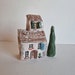 Handmade Ceramic Miniature Italian Tuscany House With Tree - Etsy