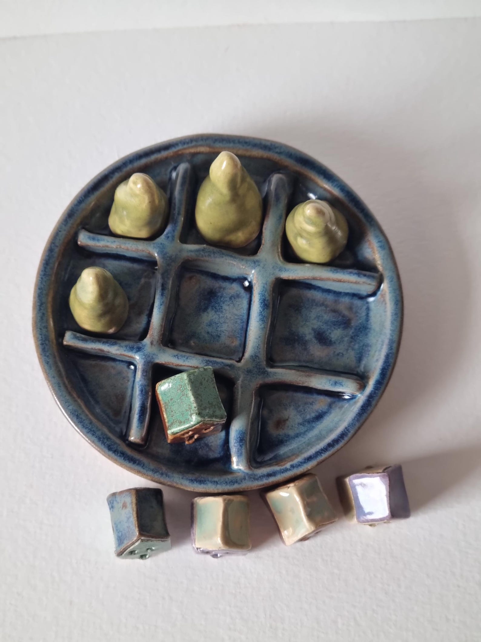 Handmade Ceramic Board Game With Miniature Houses and Tree,handmade ...