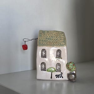 Handmade Ceramic Miniature House,tiny Summer Cottage,garden Decor ...