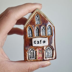 Ceramic Miniature House,handmade Ceramic Miniature Cafe,ceramic ...