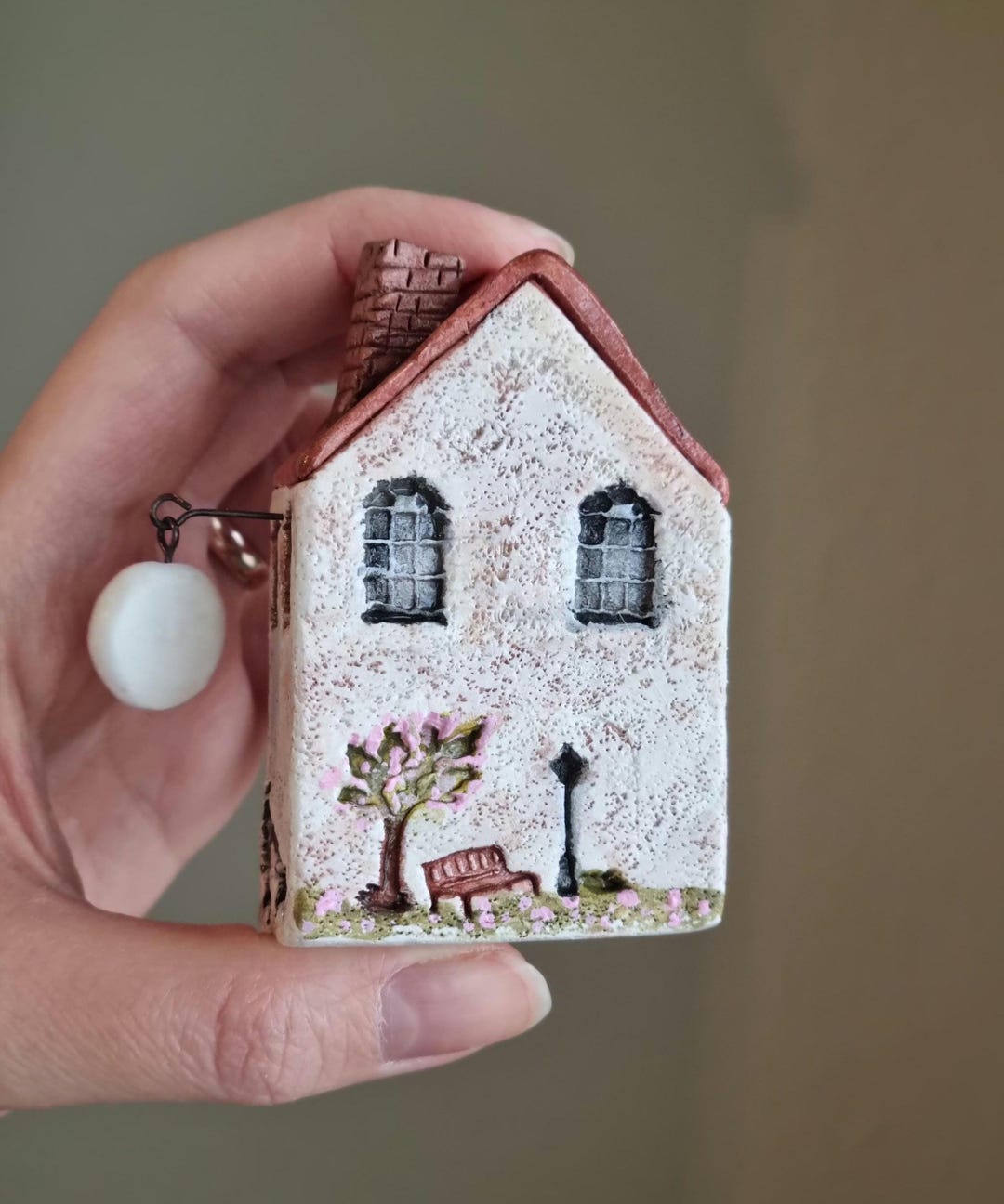 Miniature Ceramic House,small Mini House,mini Cottage Personalized ...
