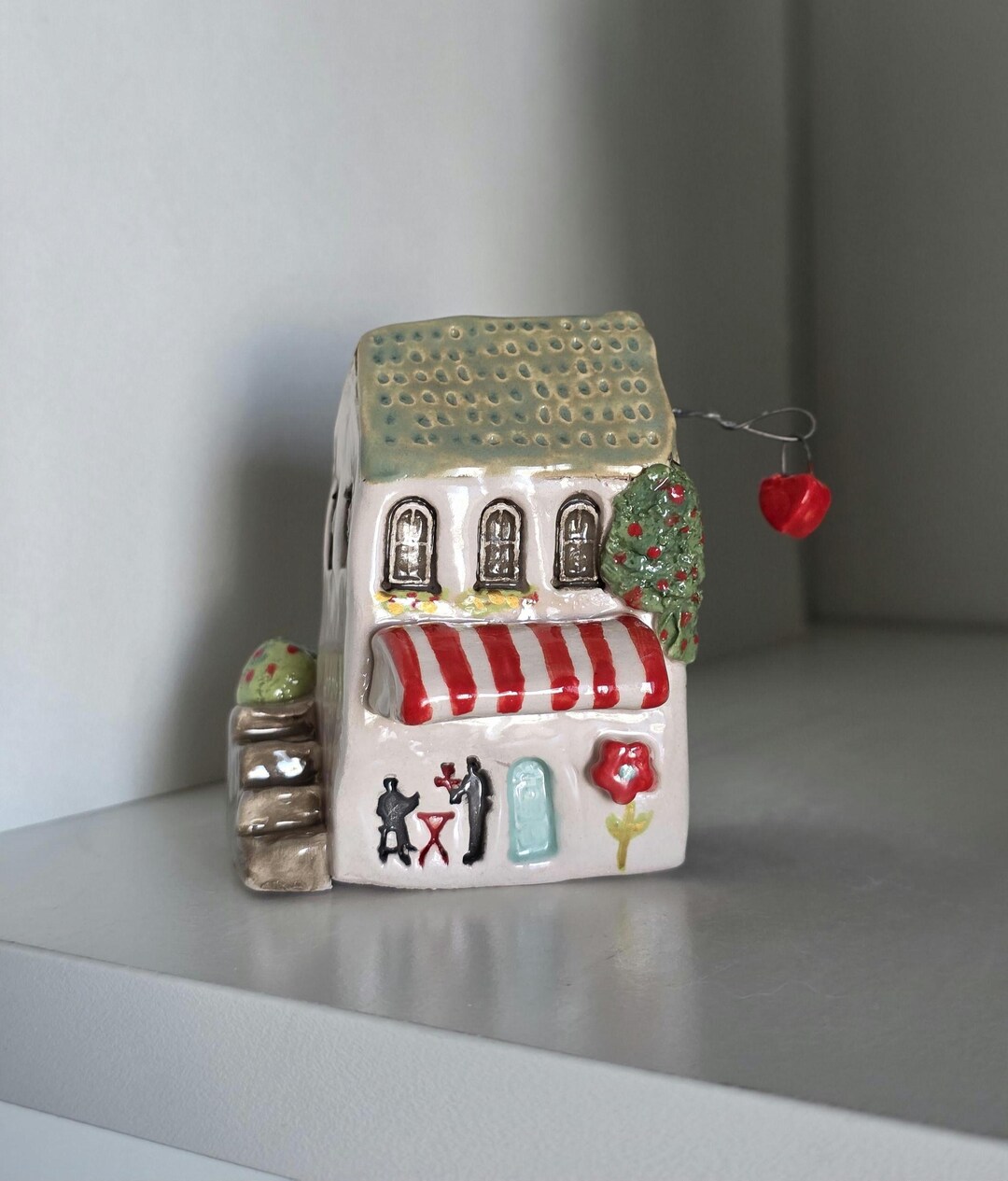Handmade Ceramic Miniature House,tiny Summer Cottage,garden Decor ...