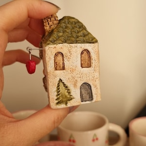 Handmade Miniature Ceramic Italian House: Rustic Village Decor - Etsy