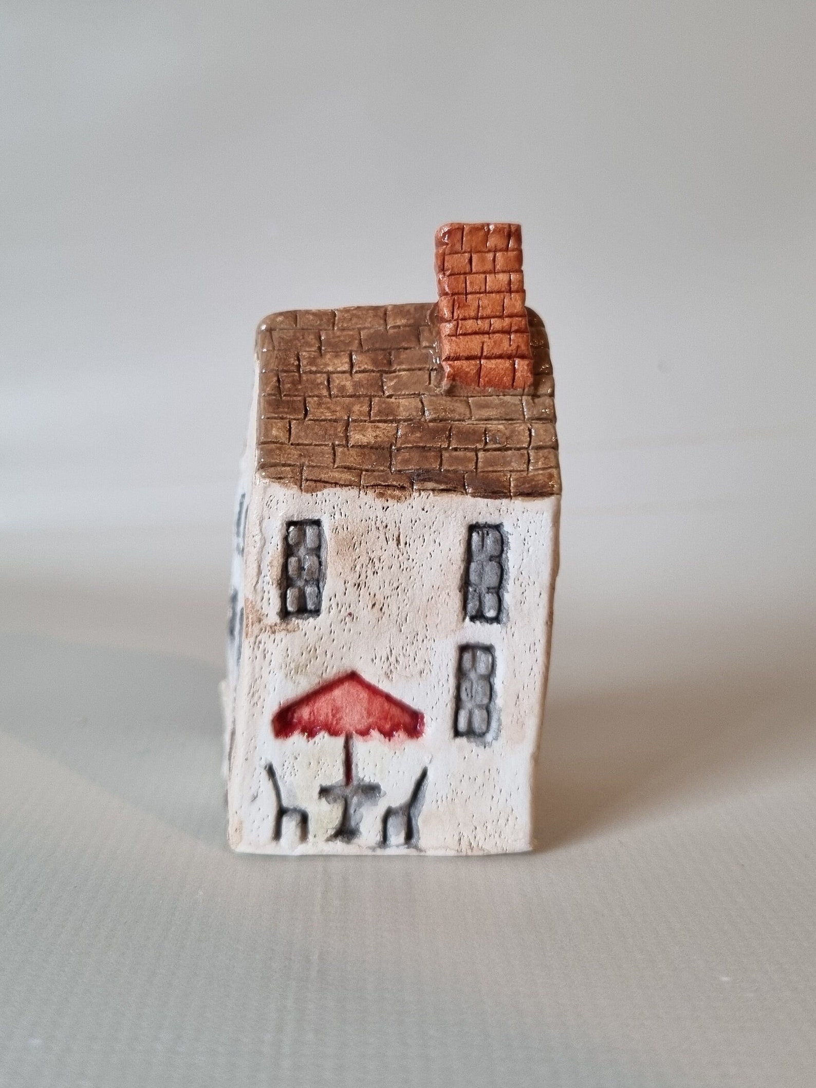 Handmade Tiny Ceramic Italian Houses Set: Miniature Fairy Garden Decor ...
