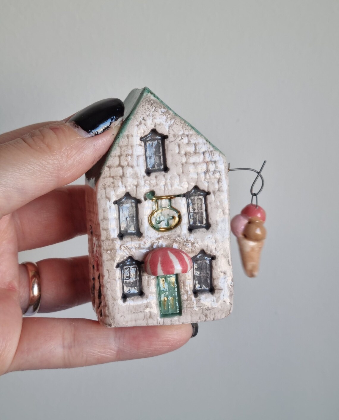 Ceramic Miniature House, Tiny Ceramic House, Fairy Garden House ...