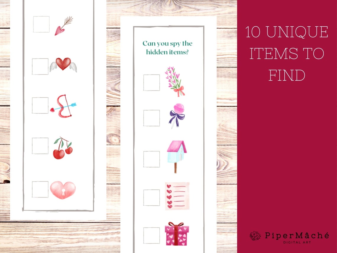 Valentines Printable I Spy Activity I Spy Activity Printable - Etsy