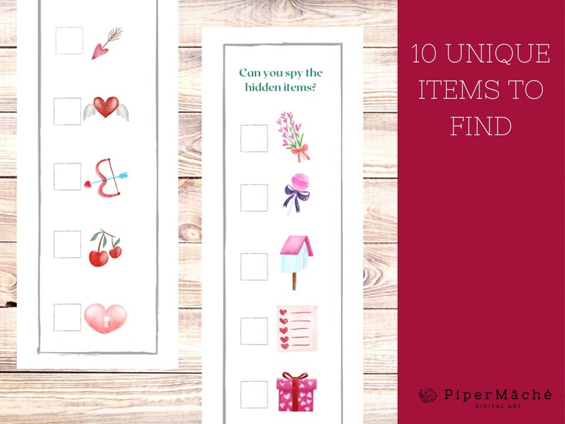 Valentines Printable I Spy Activity I Spy Activity Printable - Etsy