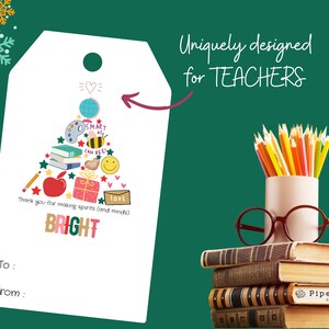 Christmas Gift Tag for Teachers - Avery 22802 Template Friendly ...
