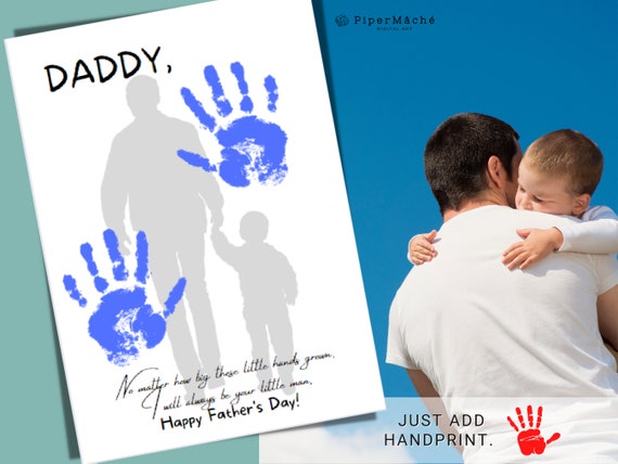 Father's Day Handprint Art/craft Handprint Art Craft - Etsy