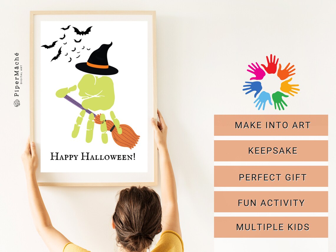 Halloween Handprint Craft for Kids, Activity for Kids Halloween ...