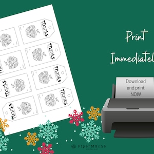 Printable Gift Tag for Teachers - Avery 22802 Template Friendly, Thanks ...