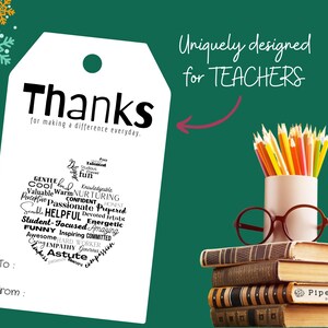 Printable Gift Tag for Teachers - Avery 22802 Template Friendly, Thanks ...