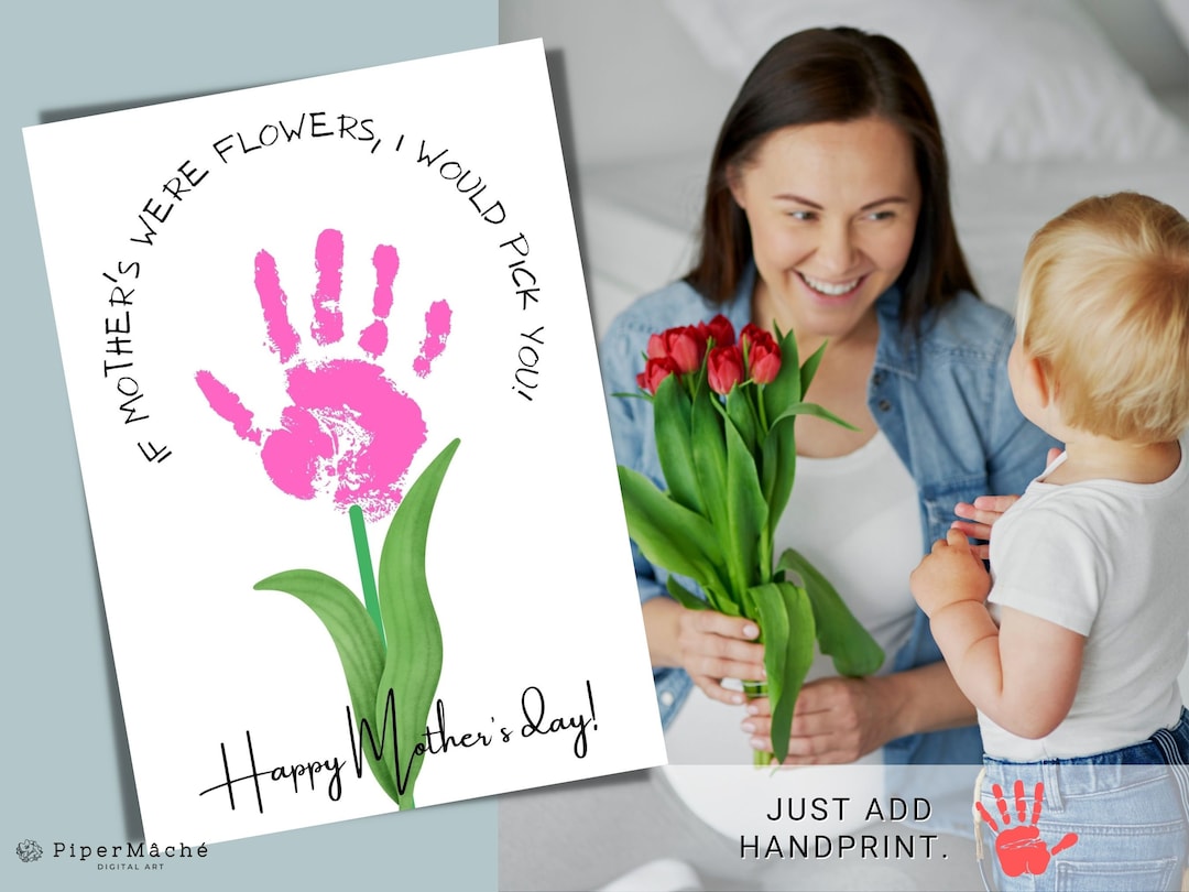Mother's Day Kids Handprint Art/craft, Handprint Projects Craft ...