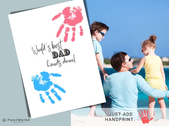 Father's Day Handprint Art/craft Handprint Art Craft - Etsy