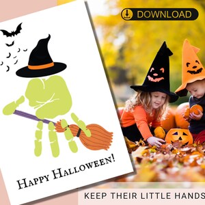 Halloween Handprint Craft for Kids, Activity for Kids Halloween ...