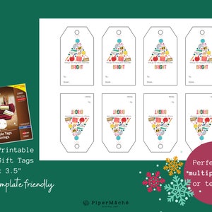 Christmas Gift Tag for Teachers - Avery 22802 Template Friendly ...