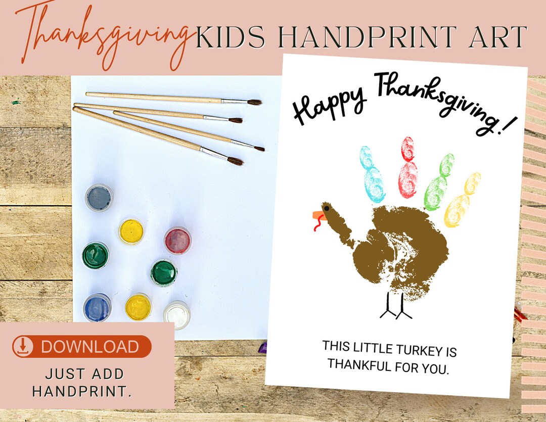 Thanksgiving Handprint Craft, Turkey Handprint, Thanksgiving Craft for ...