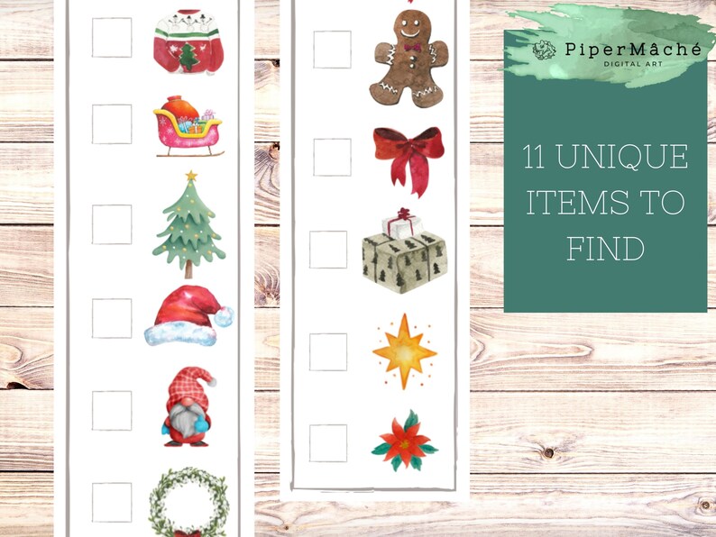 Christmas I Spy Activity, Printable Christmas Activity for Kids, I Spy ...