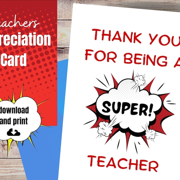 Superhero Teacher - Etsy