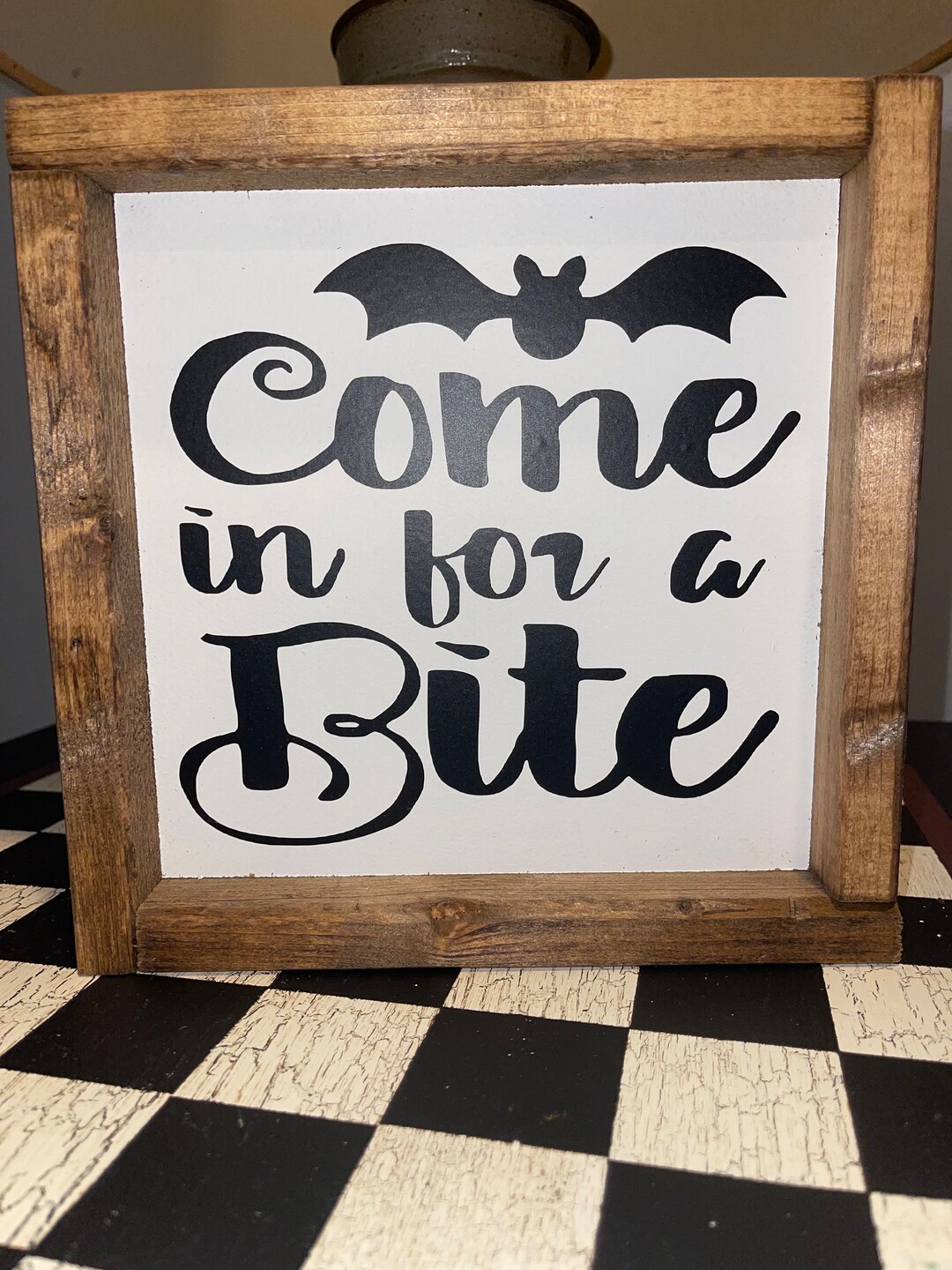 Halloween Come in for A Bite Sign - Etsy