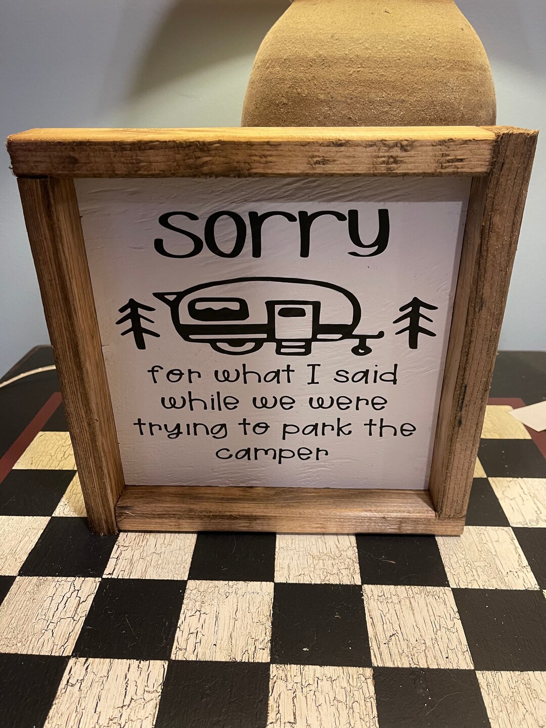 Camping Sorry Parking Camper Sign - Etsy