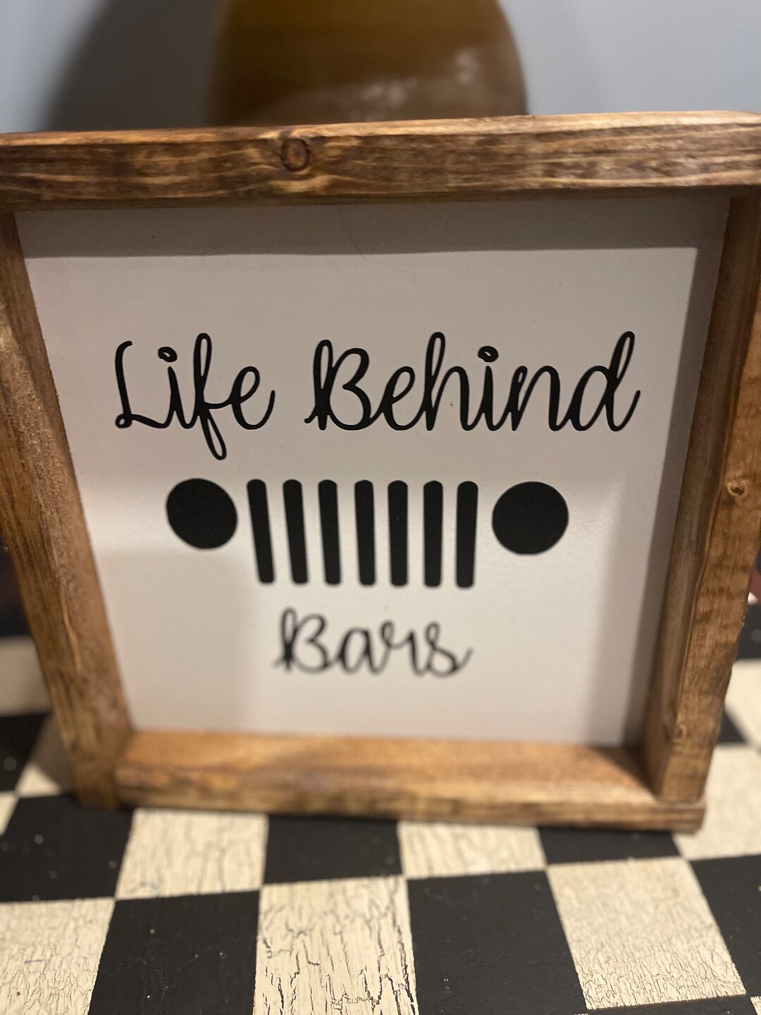 Home Life Behind Bars J33p Sign - Etsy
