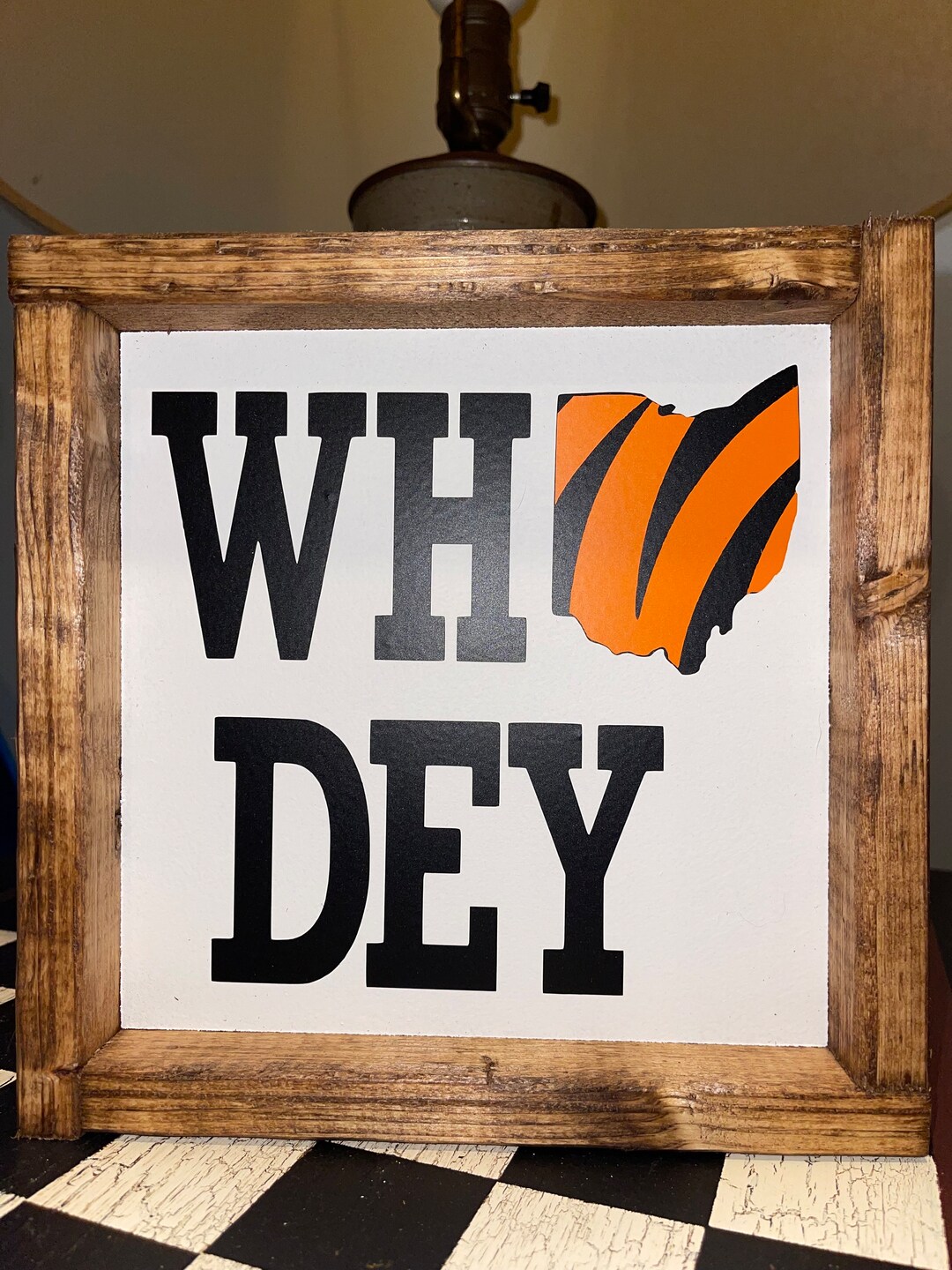 Sports Football Bengals Who Dey Sign - Etsy