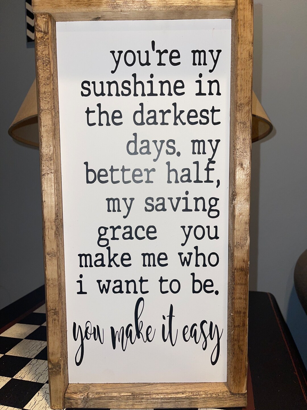 Home You Make It Easy Sign - Etsy