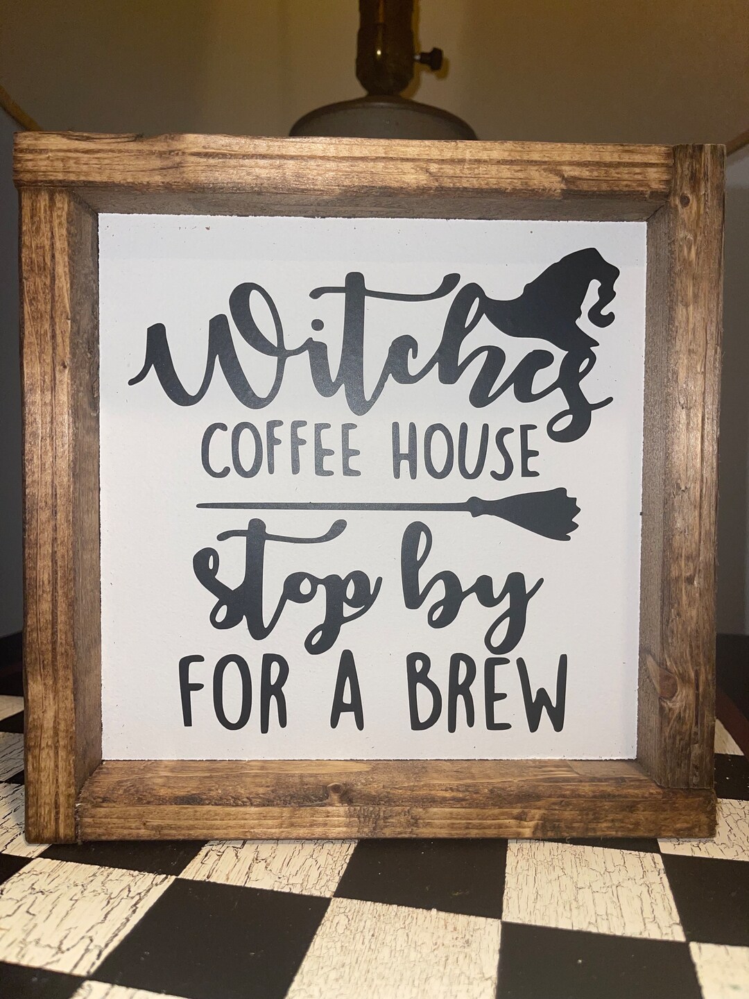 Halloween Witches Coffee House Stop by for A Brew Sign - Etsy