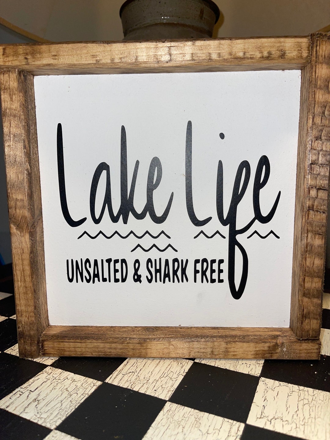 Camping Lake Life Unsalted & Shark Free Sign - Etsy