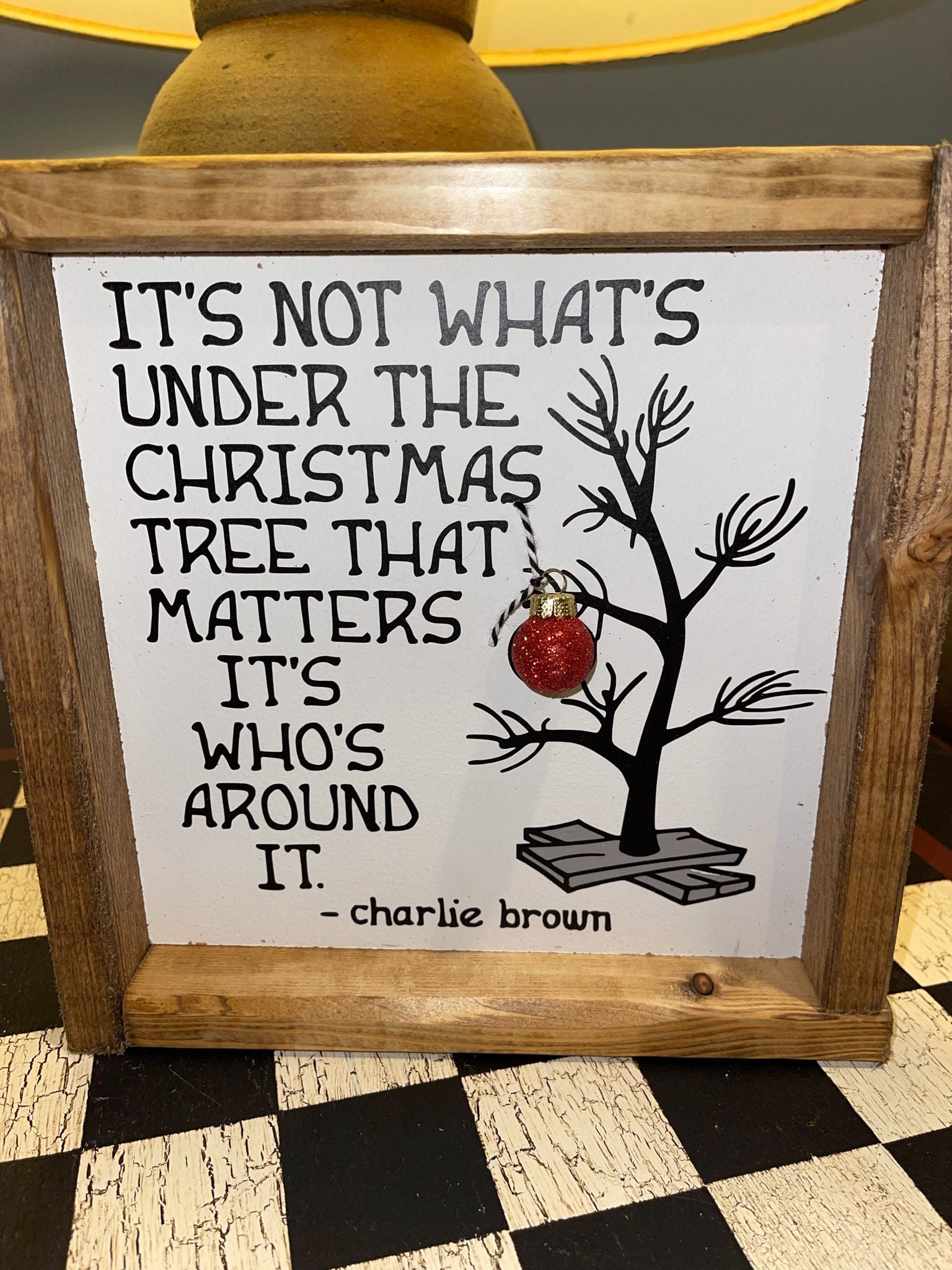 Christmas Charlie Brown Sign - Etsy