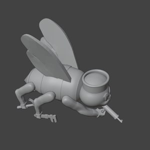 Seabee the Fighting Bee, 3D STL File - Etsy