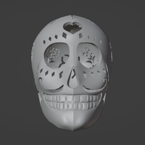 Calavera Sugar Skull 3D STL File - Etsy