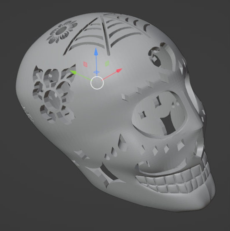 Calavera Sugar Skull 3D STL File - Etsy