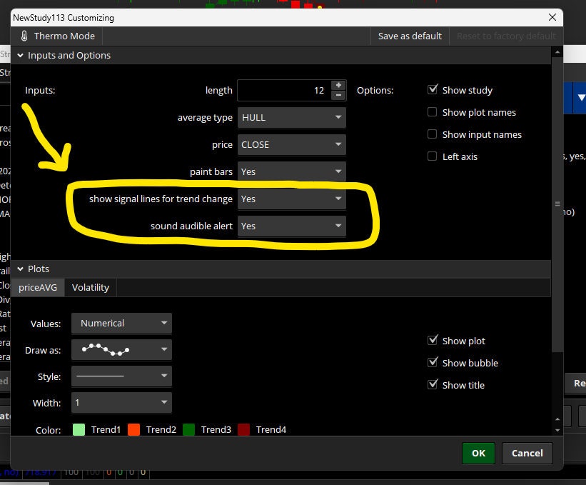 Thinkorswim Price Average, Volume Average Trend, ATR and Signals - Etsy