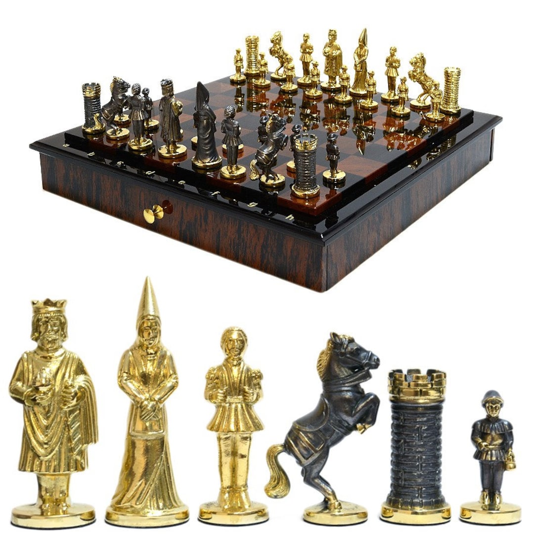 Obsidian Chess Set camelot Luxury Gift Best Vip Gift - Etsy