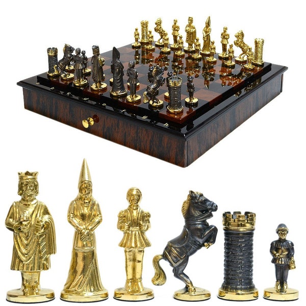 Obsidian Chess Set - Etsy