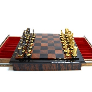 Obsidian Chess Set camelot Luxury Gift Best Vip Gift - Etsy