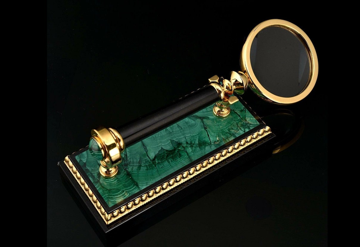 Luxury Desk Set Vip Gift Malachite Dolerite Desk Accessories Best Gift ...