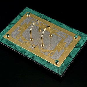 Luxury Desk Set Vip Gift Malachite Dolerite Desk Accessories Best Gift ...