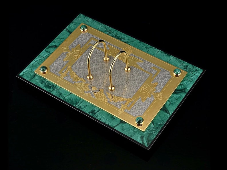 Luxury Desk Set Vip Gift Malachite Dolerite Desk Accessories Best Gift ...