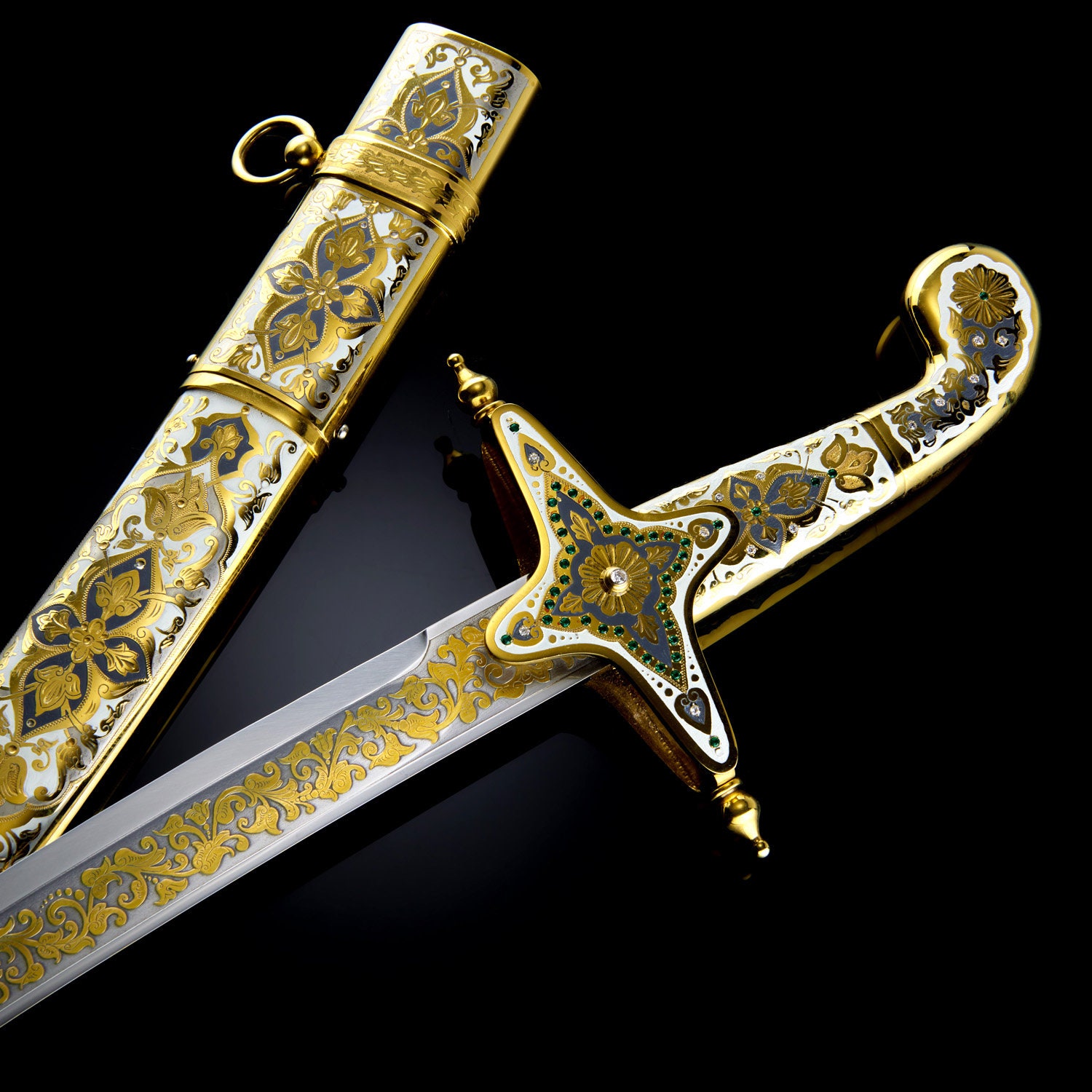 Amazing SABER Souvenireastern Material: Steel Brass, Nickel, Enamel ...