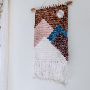 CROCHET PATTERN ⨯ Mountainscape Wall Hanging by Fiction + Fibers ...
