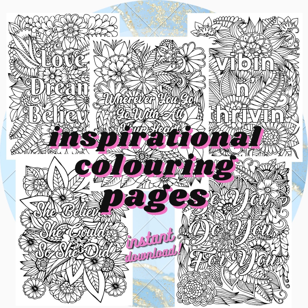 Mindfulness Colouring Pages, Inspirational Quotes, Mandela Designs ...