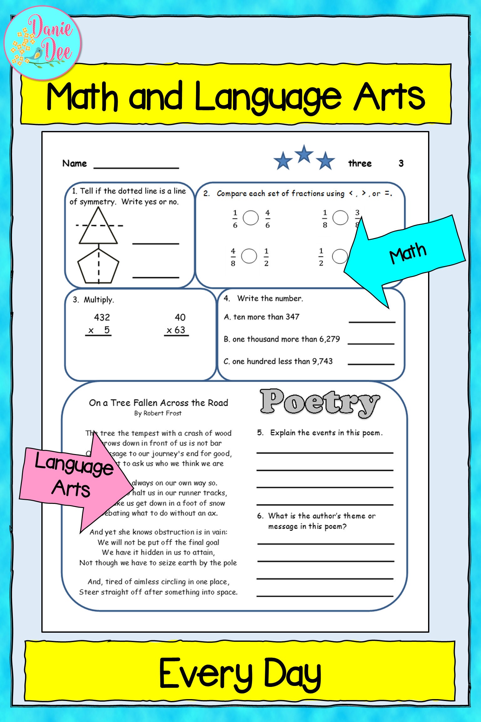 5th Grade Fifth Grade Daily Spiral Review Morning Work Home Learning ...