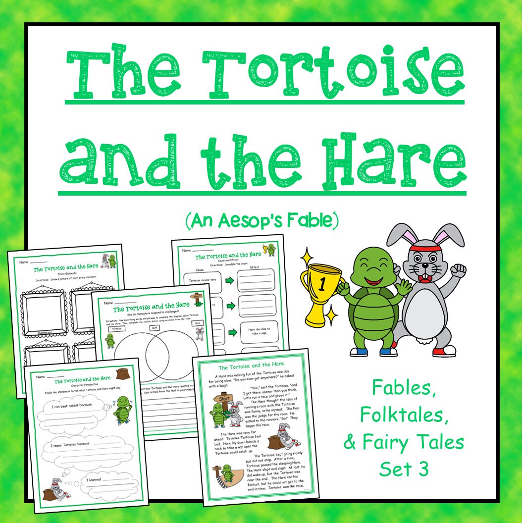 The Tortoise and the Hare (aesop's Fable) Reading Comprehension ...