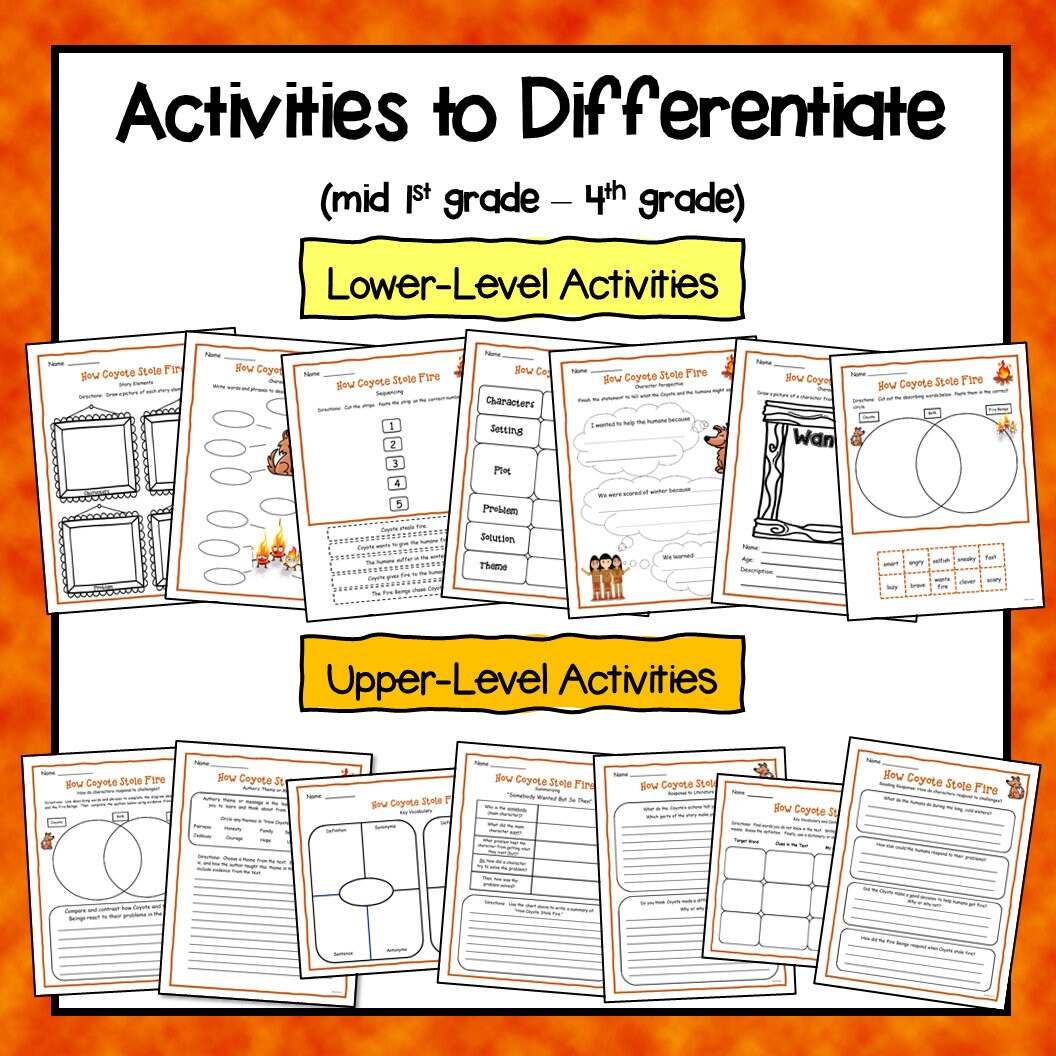 How Coyote Stole Fire native American Folktales Reading Comprehension ...