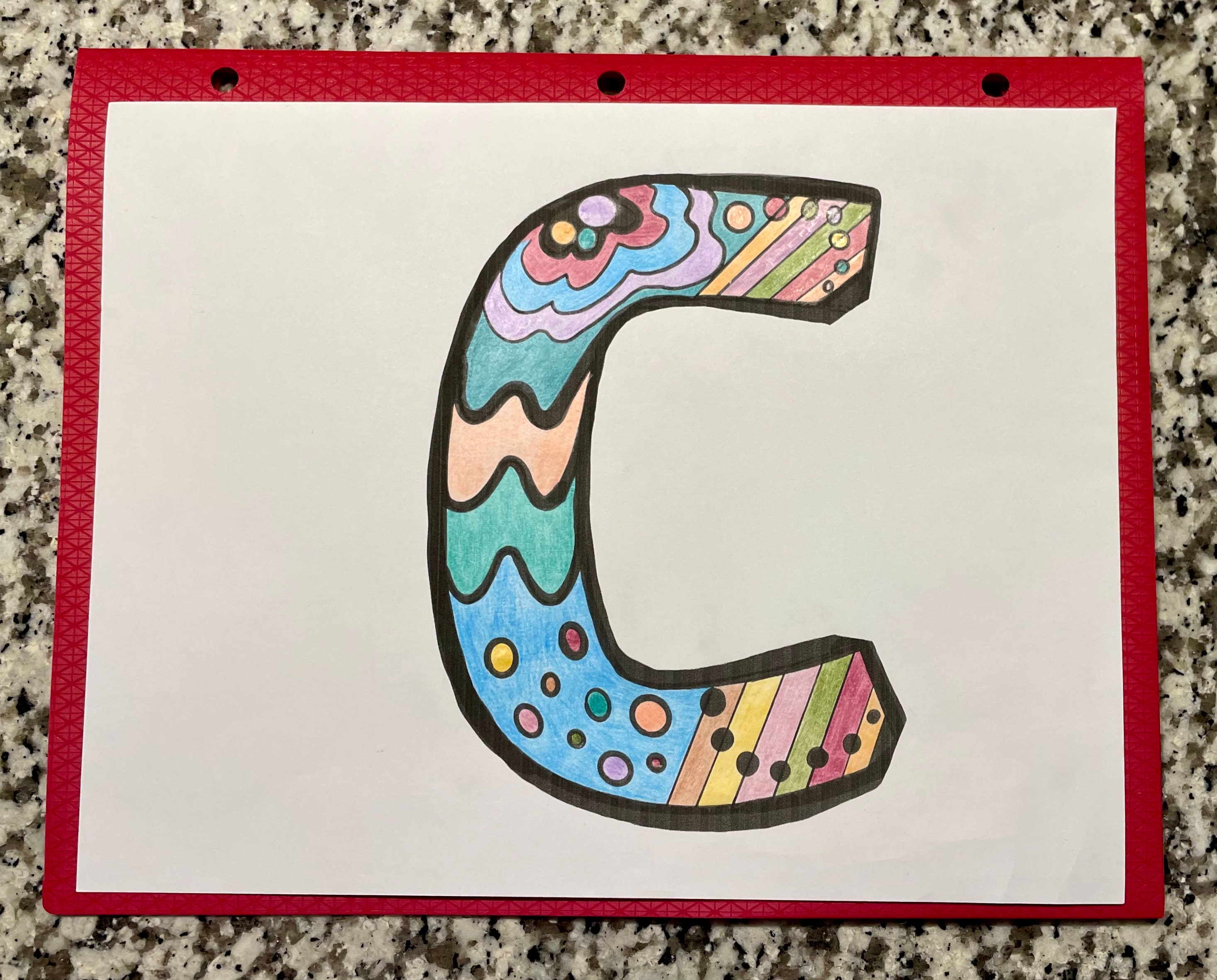 Letter C-printable Instant Download Coloring Page - Etsy