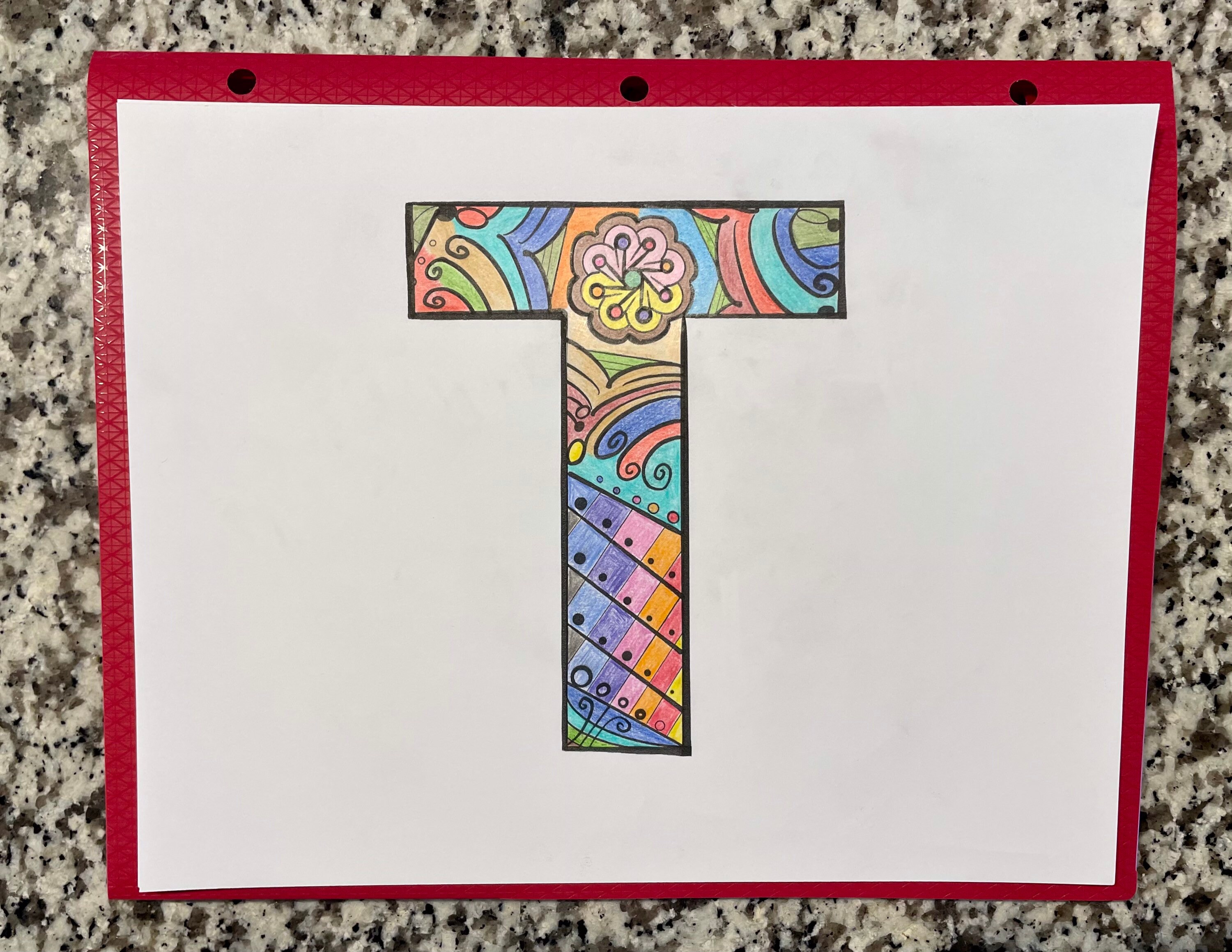 Letter T-printable Instant Download Coloring Page - Etsy
